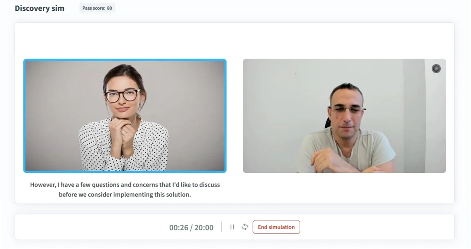 AI Role Play for Discovery calls | Second Nature AI